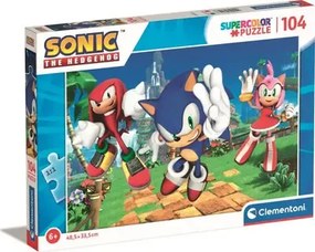 Clementoni PUZZLE Sonic / 104 dílků / od 6 let