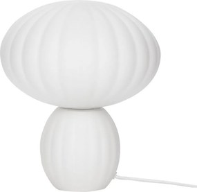 Bílá skleněná stolní lampa (výška 28 cm) Kumu – Hübsch