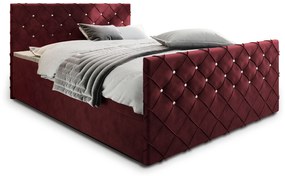 MSL Kontinentální čalouněná postel MARDI (160 x 200 cm) Barva látky: MAGIC VELVER 2225