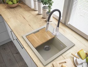 SINK Quality Sink Quality, buková dřevěná prkénko na krájení 240x348 mm, hnědá, SKQ-CB.240x348