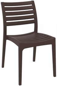 Stohovatelná židle DS184303 - Hnědá