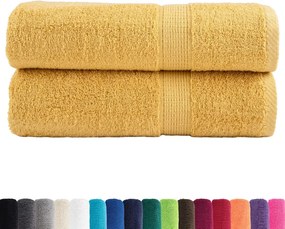 Prémiové ručníky SOLUND 2 ks zlaté 50x100 cm 600 g/m² 137281