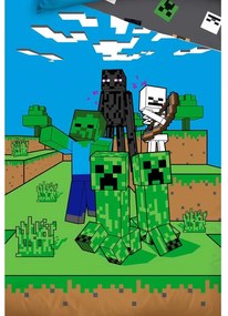 Dětské povlečení Minecraft Mob Monsters 140x200/70x90 cm