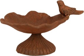 Rustikální rezavé krmítko pro ptáčky - 19*10*9 cm