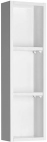 Aqualine, ZOJA horní skříňka k zrcadlu, 20x70x12cm, levá, bílá, 45463