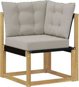 Venkovní pohovková souprava 6 ks Bílá a světlá šedá 3389509