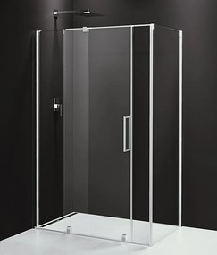 Polysan Sapho, ROLLS LINE obdélníková sprchová zástěna 1200x800 mm, L/P varianta, čiré sklo