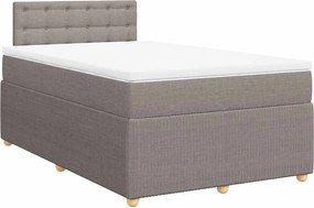 Box spring postel s matrací taupe 120x200 cm textil 3289741