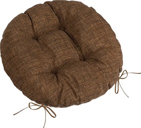 Bellatex Sedák LADA kulatý prošívaný Hnědá 40 cm, (průměr)