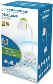 Esperanza ELD110W Electra bílá / Stolní lampa / patice E27 / 12W