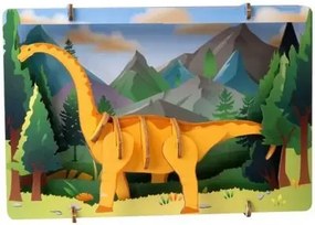 EscapeWelt 3D dřevěné puzzle Brontosaurus / Obtížnost: lehká / od 8 le
