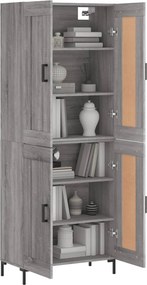 Skříň highboard šedá sonoma 69,5 x 34 x 180 cm kompozitní dřevo 3199687