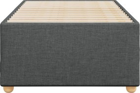Rám postele bez matrace tmavě šedá 90 x 190 cm textil 3284695