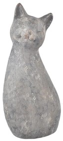 InDecor Keramická Kočka Meg šedá, 33 x 26 x 83 cm, 83 cm