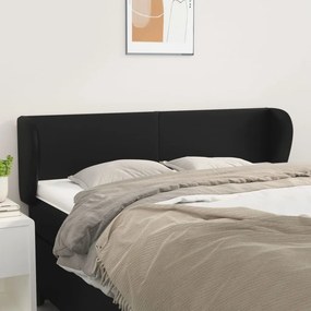 Čelo postele typu ušák šedá 147x23x78/88 cm umělá kůže 3116958