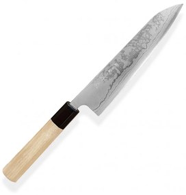 nůž Gyuto / Chef 210 mm - KIYA - Suminagashi White - Damascus 11 layers