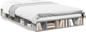 vidaXL Rám postele 120 x 190 cm kompozitní dřevo [3280506] Barva: hnědý dub
