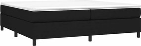 Box spring postel s matrací černá 200x200 cm textil 3144449