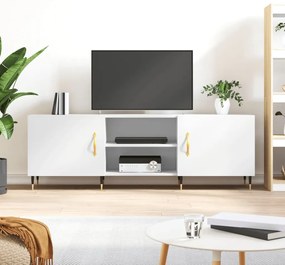 TV skříňka bílá 150 x 30 x 50 cm kompozitní dřevo