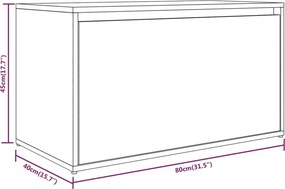 vidaXL Lavice do předsíně 80 x 40 x 45 cm dřevotříska [816049] Barva: dub sonoma