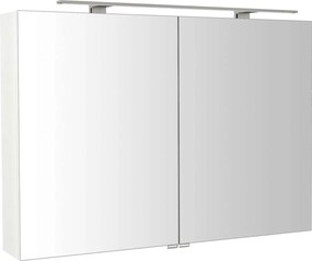 Sapho Riwa - Zrcadlová skříňka s LED osvětlením, 101x70x17 cm, lesklá bílá RIW100-0030