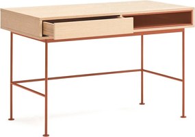 Pracovní stůl s deskou v dubovém dekoru 60x120 cm Yoko – Teulat