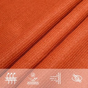 Stínící plachta 160 g/m² oranžová 2,5 x 4,5 m HDPE 311675