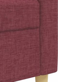 2dílná sedací souprava s polštáři vínová textil 3278341