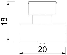 Stropní svítidlo MARTI 1xE27/15W/230V bílá/chrom