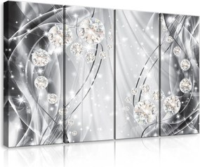 Obraz 120x80 Diamantový křišťálový lesk, luxusní, elegantní abstrakce