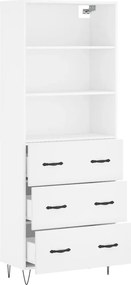 Skříň highboard bílá 69,5 x 34 x 180 cm kompozitní dřevo 3189373
