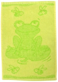 Dětský ručník s motivem žáby 30/50 zelený