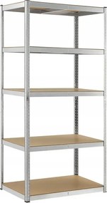 Fistar Regál 200x120x60 cm kovový zinkovaný 5-policový, nosnost 600 kg
