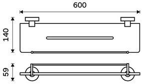 Nimco Police s ohrádkou, 60 cm IXI - UN X460-X-26