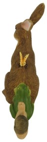 Velikonoční dekorace králíka se zvířátky – 14x5x13 cm