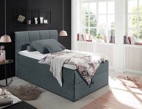 XXXLutz POSTEL BOXSPRING, 120/200 cm, antracitová MID.YOU - Jednolůžkové postele - 002220016602
