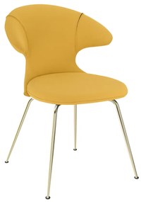 Židle Time Flies Barva nohou:: bronz, barva potahu:: žlutá