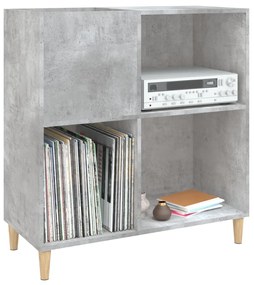 Skříňka na LP desky betonově šedá 84,5x38x89cm kompozitní dřevo