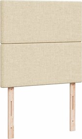 Box spring postel s matrací krémová 100 x 200 cm textil 3291965