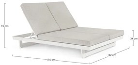 BIZZOTTO Dvoumístné zahradní lehátko INFINITY bílé 0663430