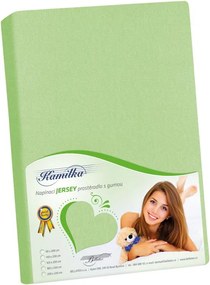Bellatex Prostěradlo jersey Zelená 90x200 cm