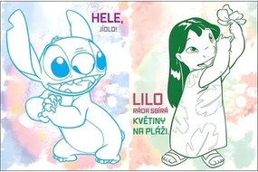 JIRI MODELS Omalovánky s tetováním Lilo  Stitch / 24 stran / 100 tetov