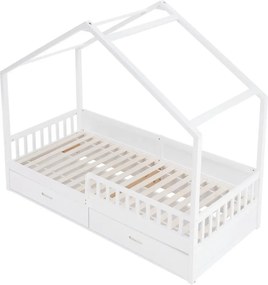Postel Montessori BIANKA 90x200, masiv bílá Kondela 0000396817