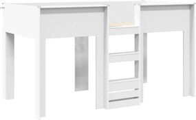 Patrová postel pro děti Bílá 90 x 190 cm Kompozitní dřevo 3410475