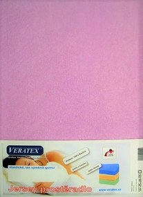 Veratex Jersey prostěradlo 200x220/15 cm (č.13- sv.fialková) 200 x 220 cm Jersey