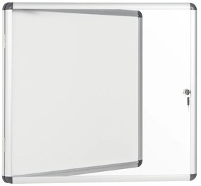 Bi-Office Vnitřní vitrína s bílým magnetickým povrchem, 720 x 674 mm