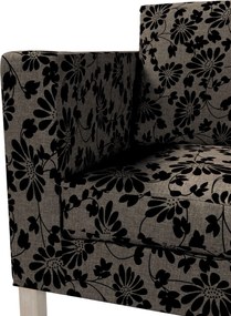 Potah na pohovku IKEA  Karlanda 2-místná, krátký barva hnědá látka pletený vzor, vzorované
