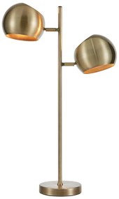 Markslöjd 108692 - Stolní lampa EDGAR 2xE14/40W/230V zlatá ML1445