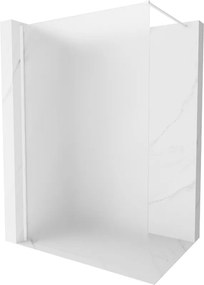 Mexen, Mexen Kioto-X sprchová stěna 80 x 200 cm, matná 10 mm, bílá - 800-080-101-20-30-X