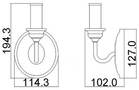 Feiss FE-HARTSVILLE1 - Nástěnné svítidlo HARTSVILLE 1xE14/40W/230V béžová/hnědá